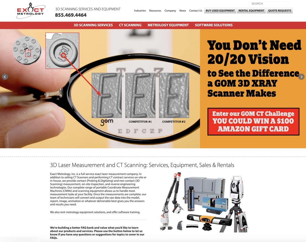Exact Metrology’s Website Offers a Wealth of Information