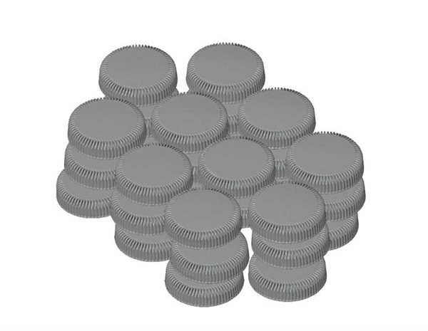 Exact Metrology Performs Bulk Plastic Cap Inspection